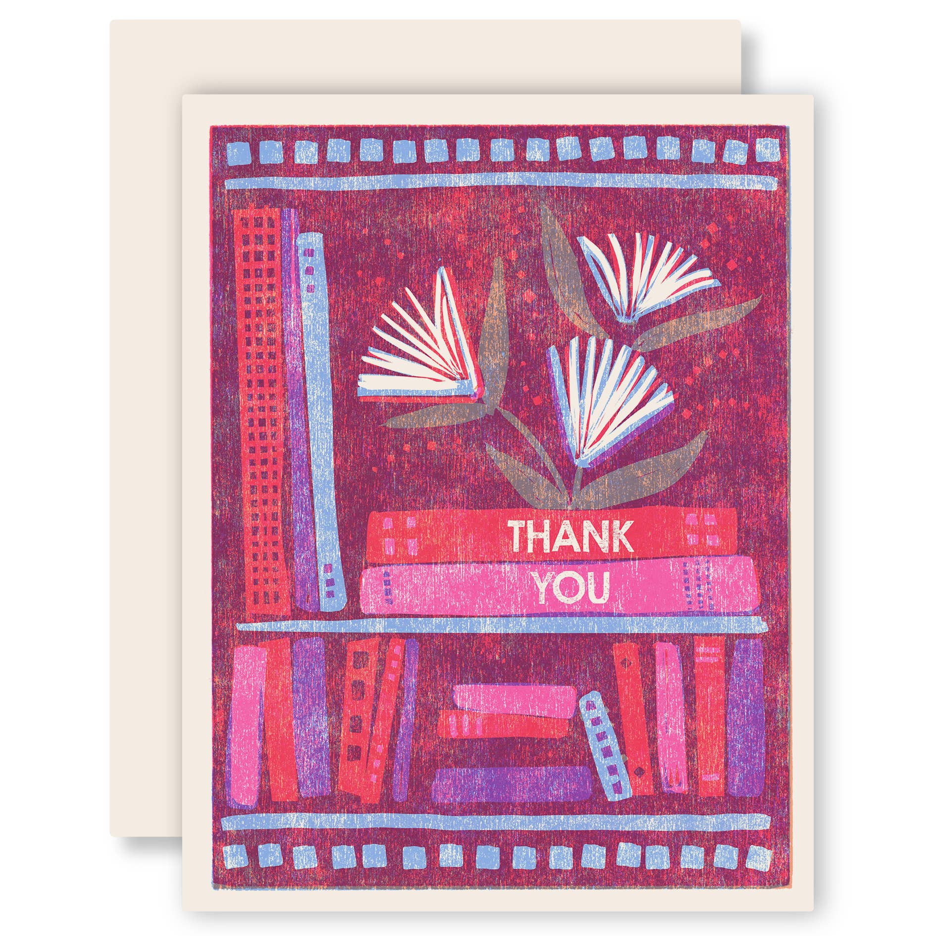 Thank You (Book Flowers) Gratitude Card - Boxed Set of Six – Slackline ...