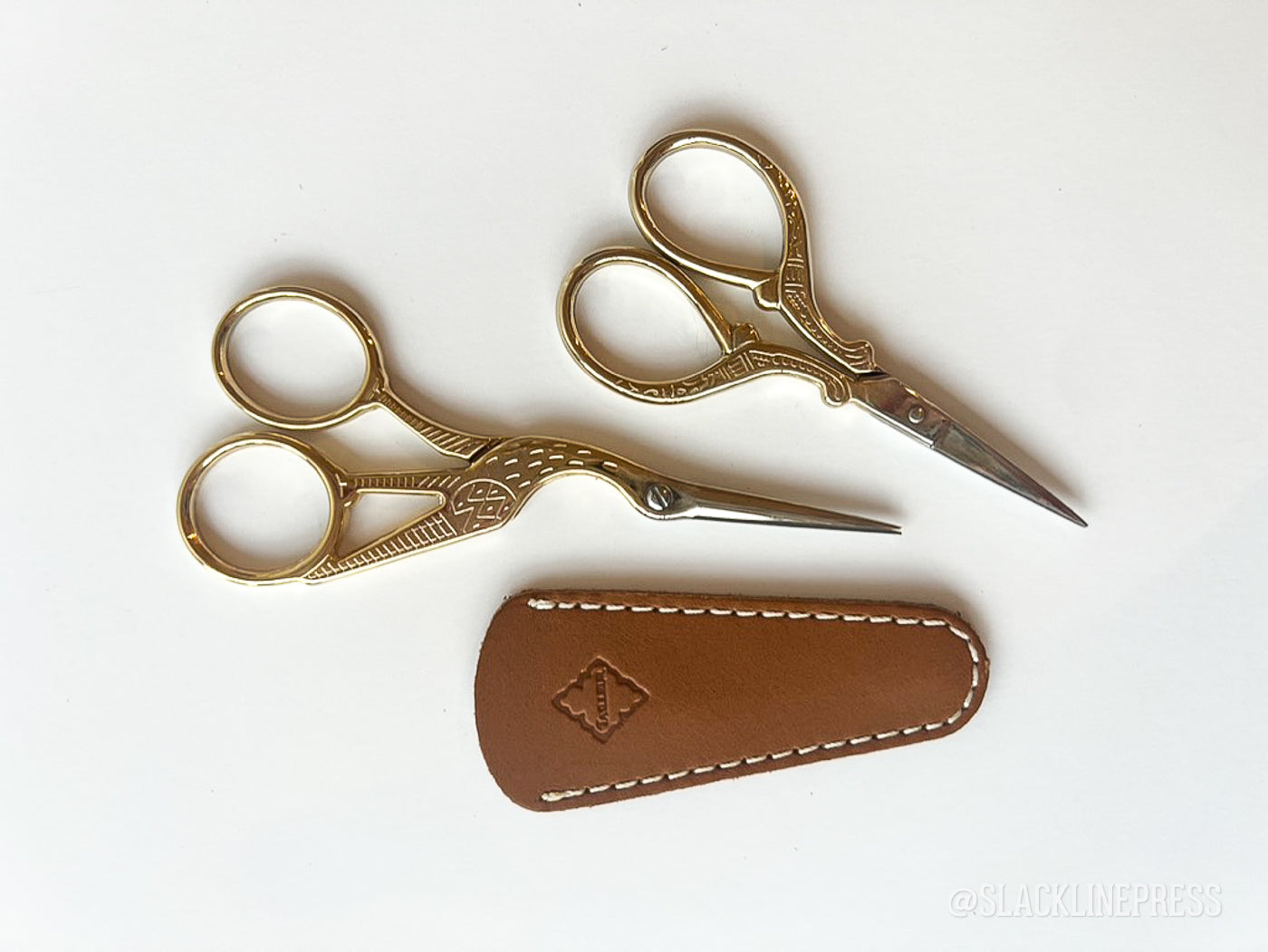 Gold Scissors with Sheath – Slackline Press